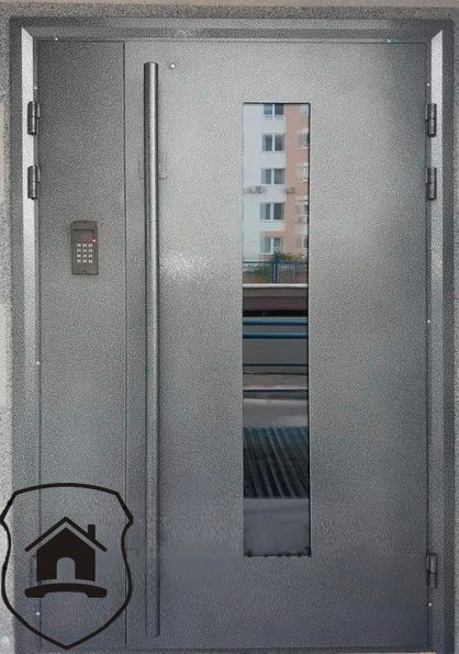 Замовити Двері металеві зі склопакетом │Domofon System